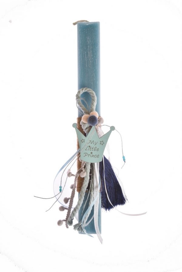 Λαμπάδα με ξύλινη κορώνα - Christina's Handmade Creations | Είδη ...